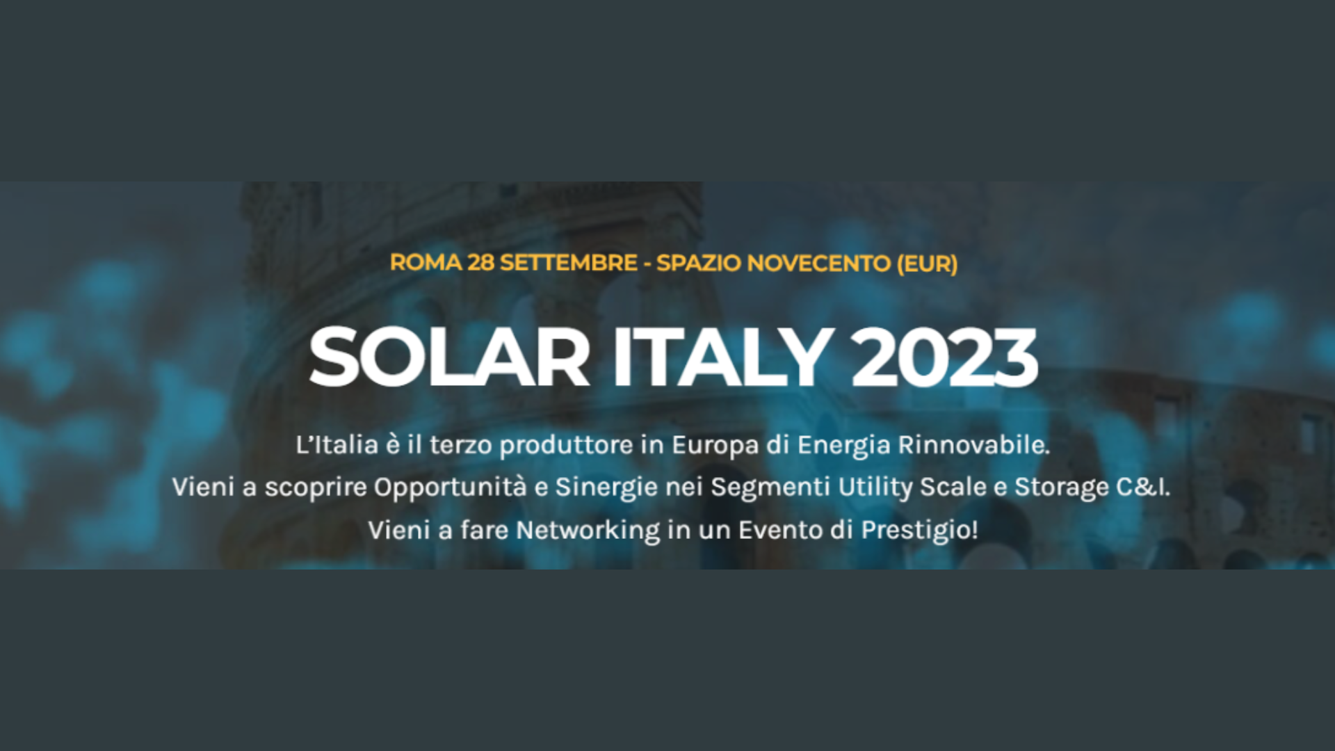 Eventi e Formazione | Eventi | Solar Italy 2023